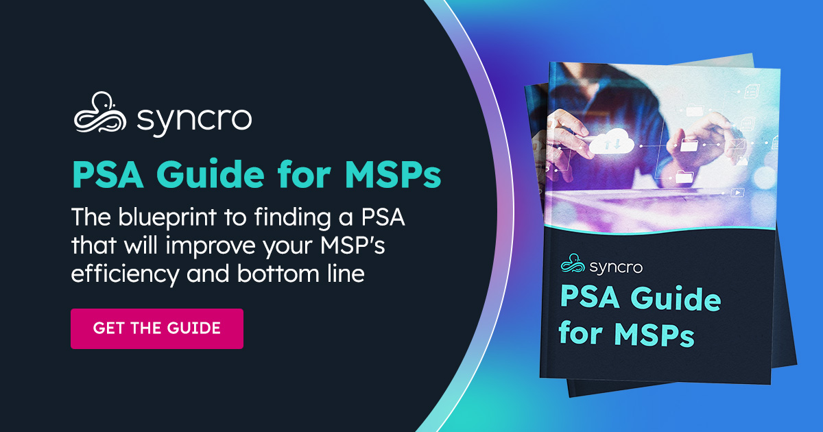 Syncro | PSA Fact Sheet for MSPs Syncro | PSA Fact Sheet for MSPs