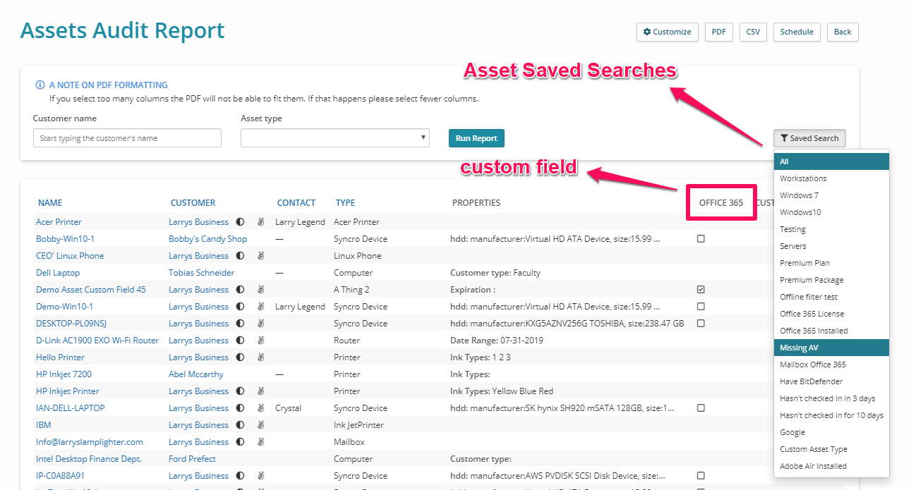 We’ve Added an Asset Audit Report | Syncro