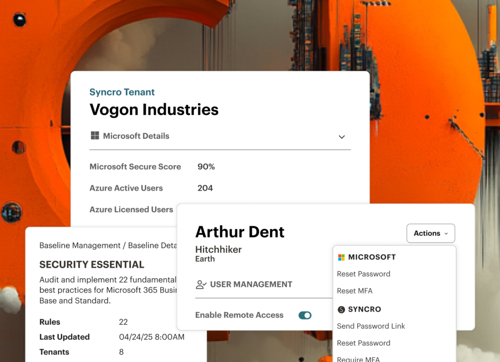 RMM, PSA & Microsoft 365 Management | Syncro