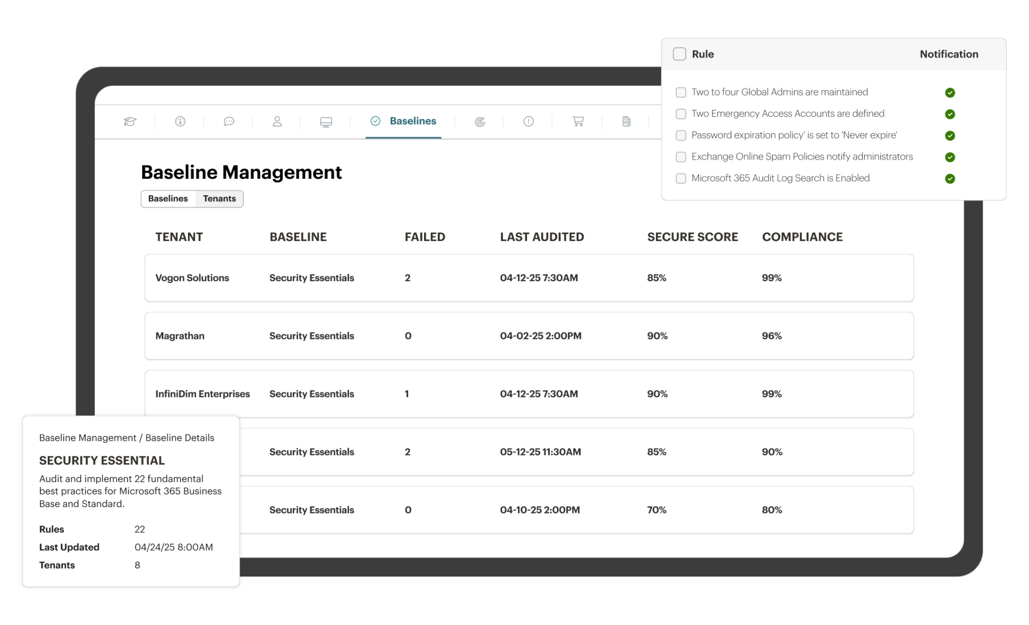 Microsoft 365 Security Baseline Management | Syncro