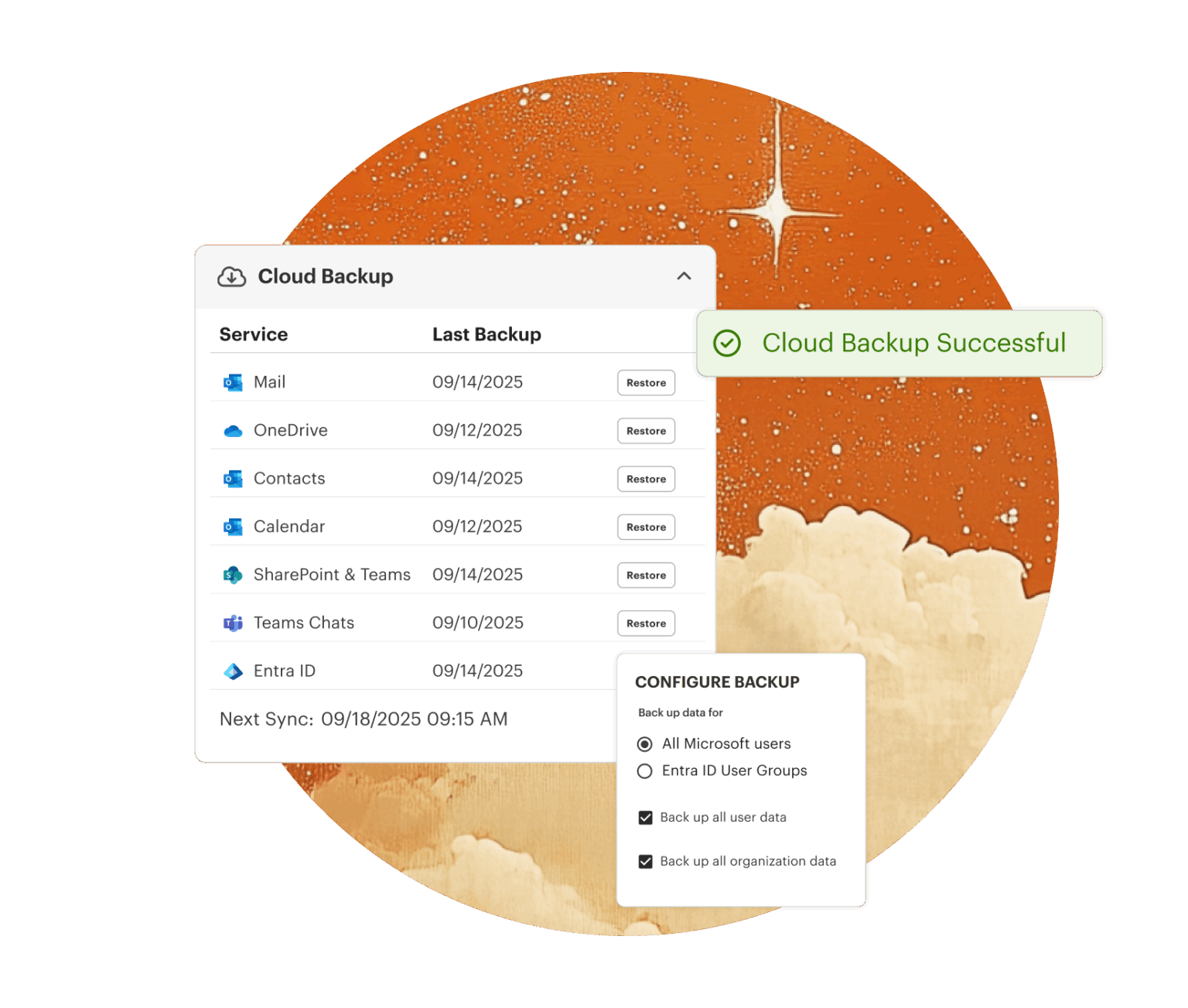 Microsoft 365 & Entra ID Backup | Syncro Cloud Backup